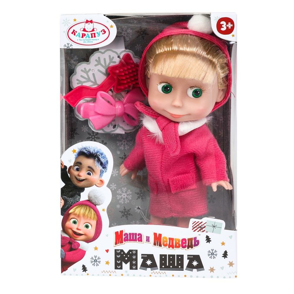 Кукла из м/ф Маша и Медведь - Маша, 15 см. без звука Карапуз 83030WOSW (30)