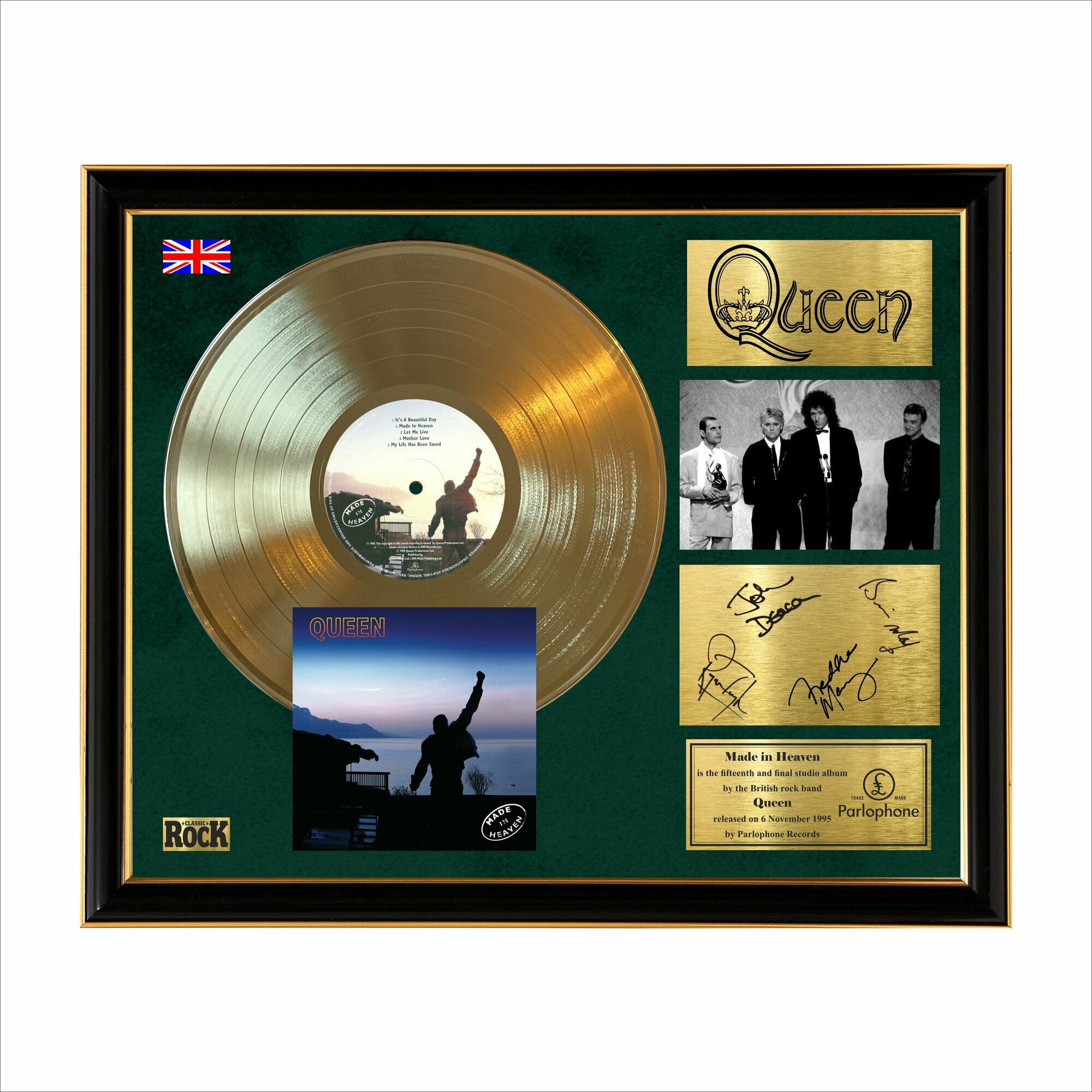 Queen Made In Heaven Золотой винил в рамке