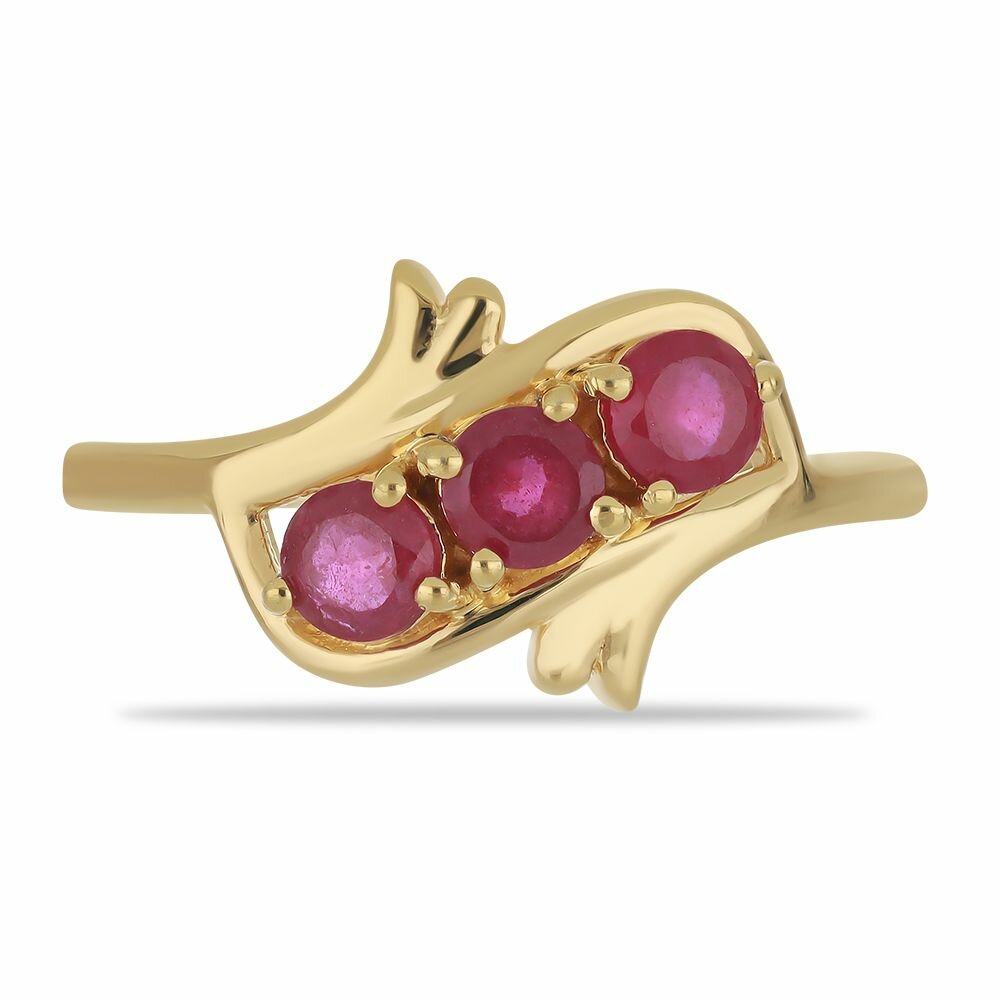 Кольцо, серебро, 925 проба, рубин