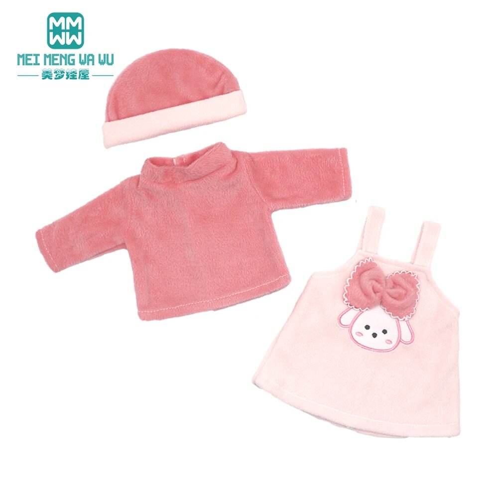 Розовый комплект одежды для куклы 43 см, M--635-L
