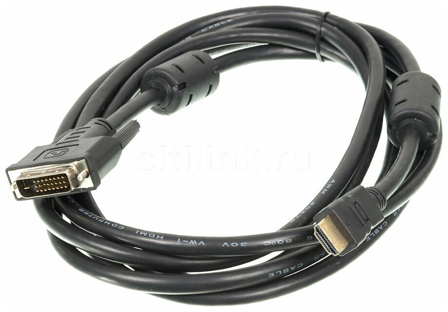 Кабель Ningbo Dvi-d/hdmi 24M/19M 3m позолоченные контакты ферритовые кольца .