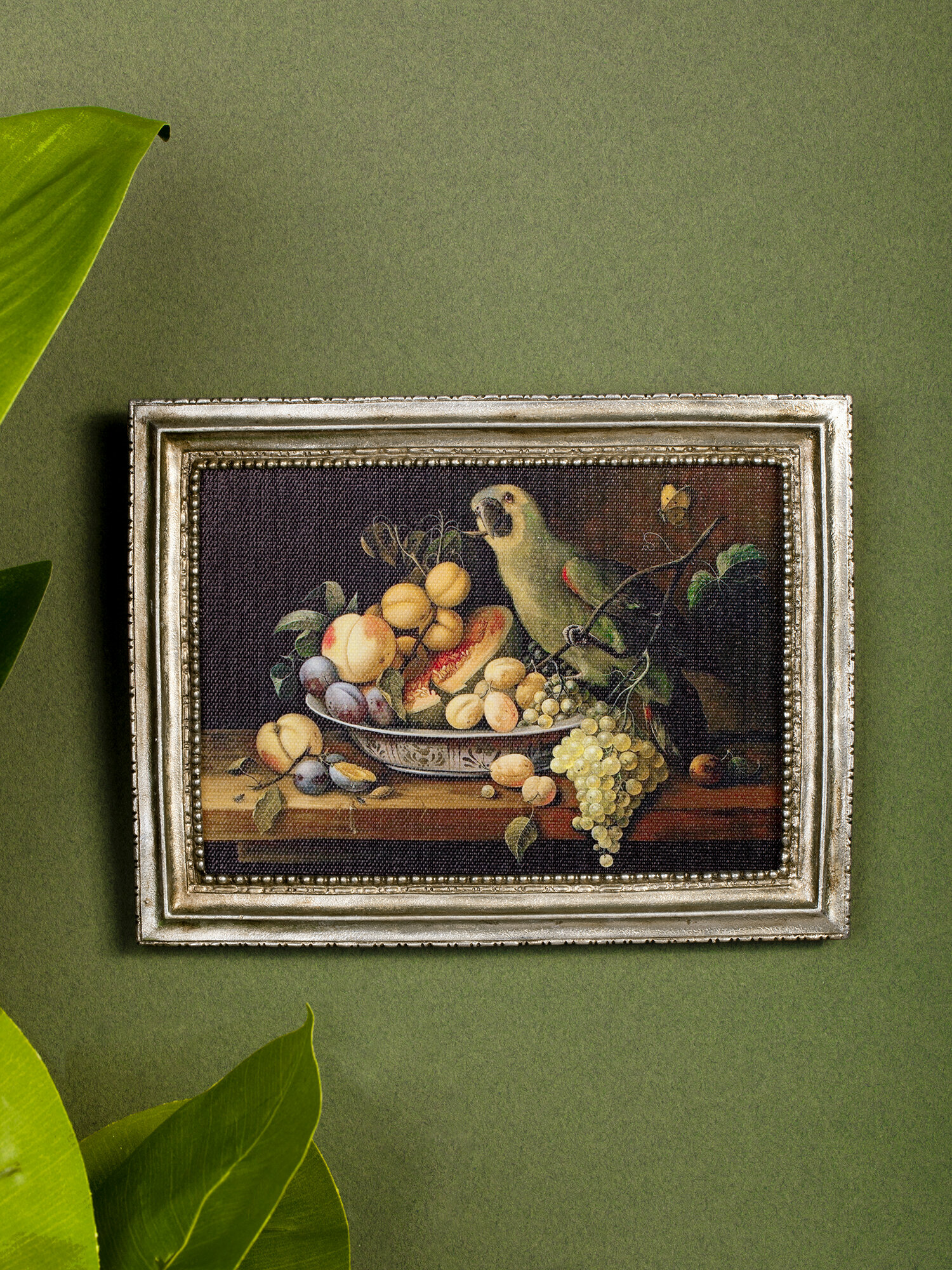 28-378 Картина в раме, масло, под старину, 16x1x21см, полисмолы, Glasar