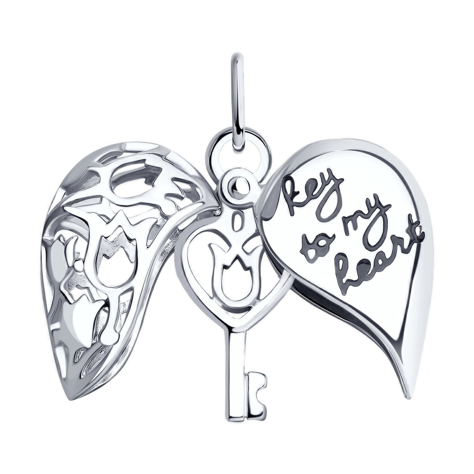 Подвеска, серебро, 925 проба, родирование, эмаль