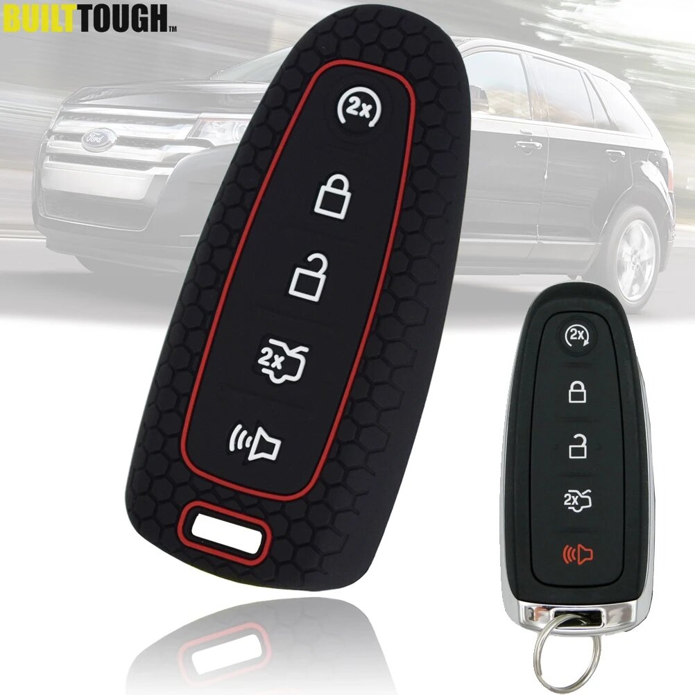 Силиконовый чехол для автомобильного ключа, чехол для Ford Expedition C-Max Edge Explorer, титановый Taurus Focus Escape, автоаксессуары