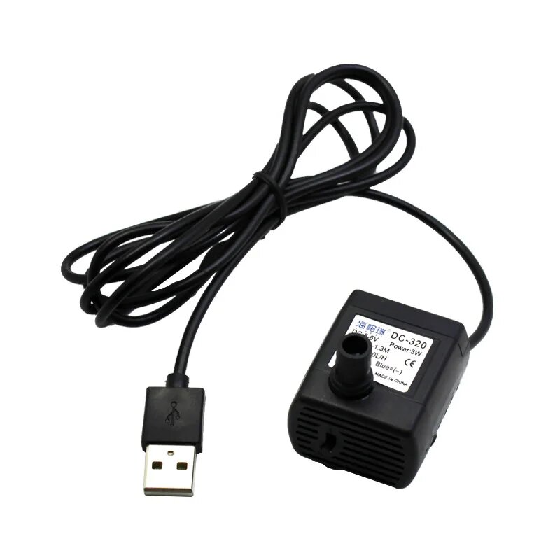 Мини-насос погружной USB, 3 Вт, Напряжение: Black 500L-H