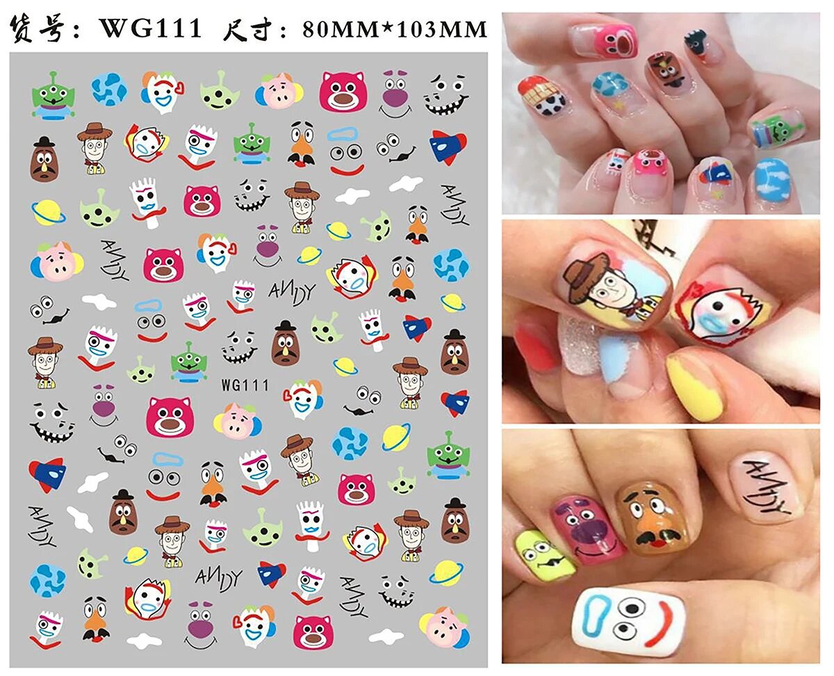 Disney наклейки для ногтей WG111