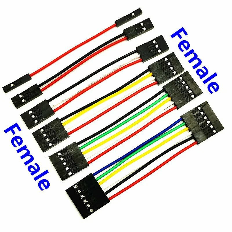 Кабели Dupont LUOHONGDA 2.54mm для Arduino 10 шт. 4Pin 10pcs, Length 20cm, Female to Female