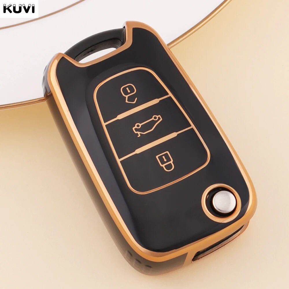 Чехол для ключа Kia Hyundai Black