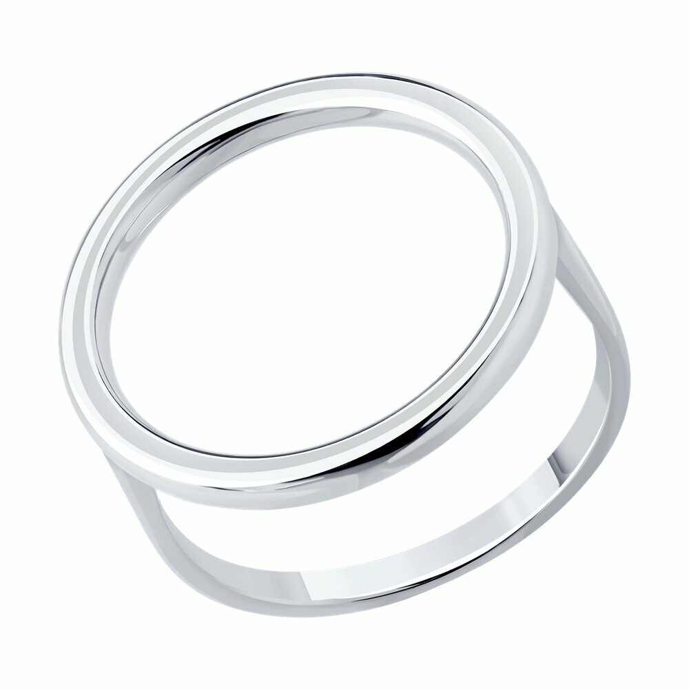 Кольцо, серебро, 925 проба, родирование