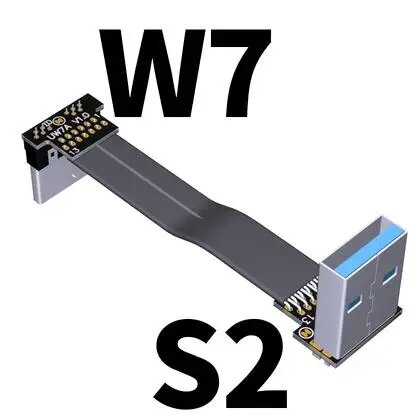 Кабель ADT-LINK USB 3.0 Micro-B плоский, 0.4m, S2-W7
