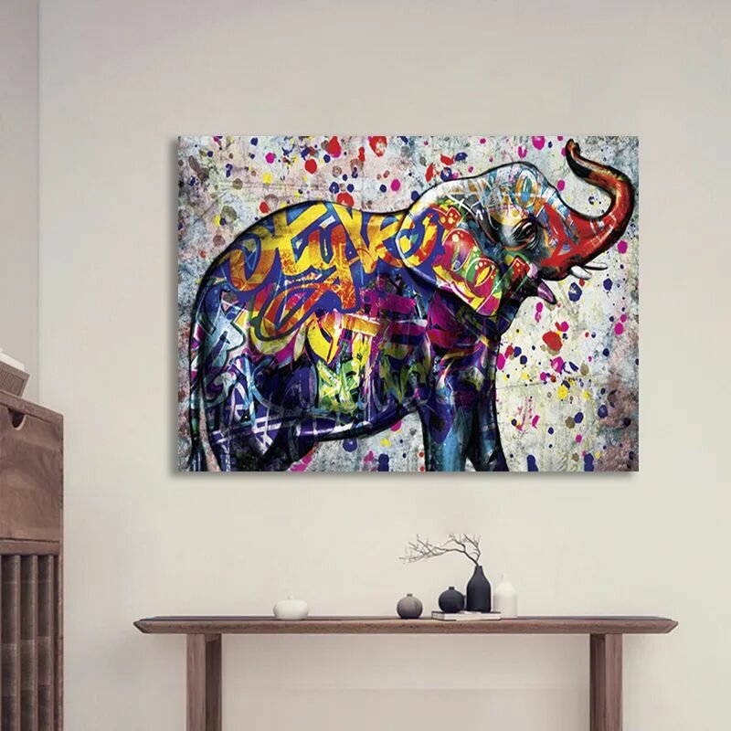 Бэнкси / Banksy - картина в интерьер / современная картина на стену, уличное искусство, 40х60 см.