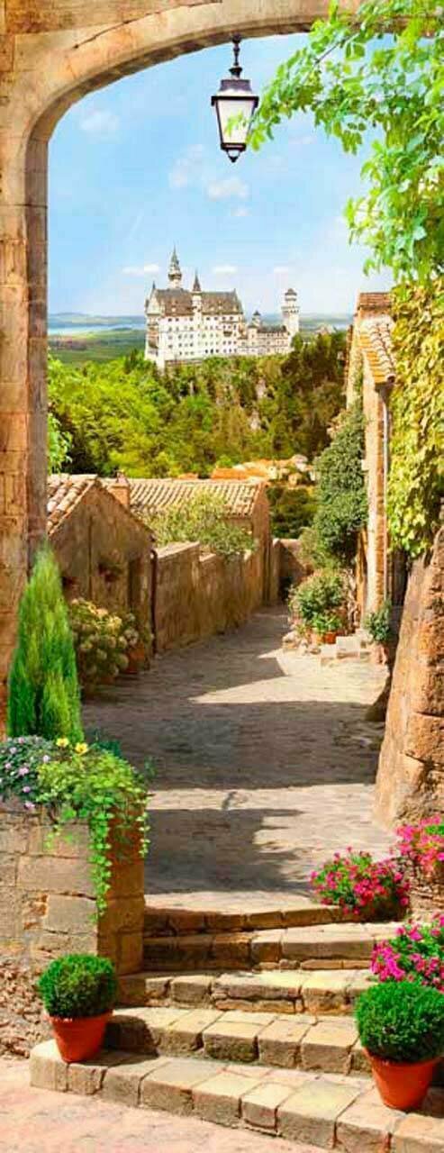 Фотообои Каменная арка 11-058-S-Флекс 270 x 200 см (ВхШ) Бесшовные, флизелиновые, влагостойкие обои MasterFresok