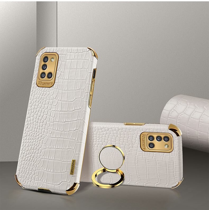 Чехол MyPads для Samsung Galaxy A31, ударопрочный, с подставкой, белый