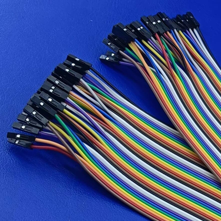 1 штука провода-перемычки Dupont 40pin 20см 2.54мм (М-М) (арт.76713)