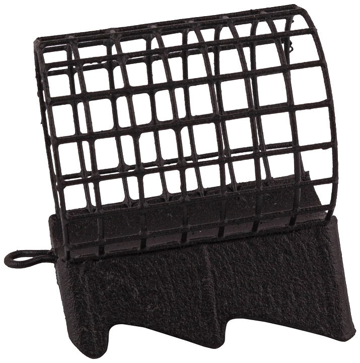 X-Feeder ME Alligator middle 150гр матовая черная кормушка с сеткой для донной ловли