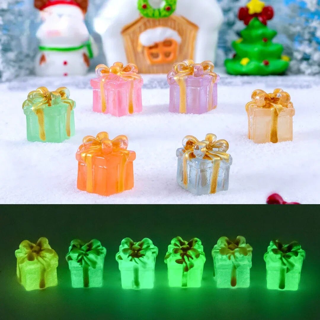 Миниатюрные световые рождественские фигурки Diy