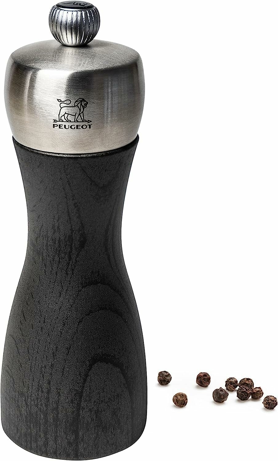 Мельница ручная Peugeot Fidji, для специй и перца, деревянная, графитовая, 15 см, 39486