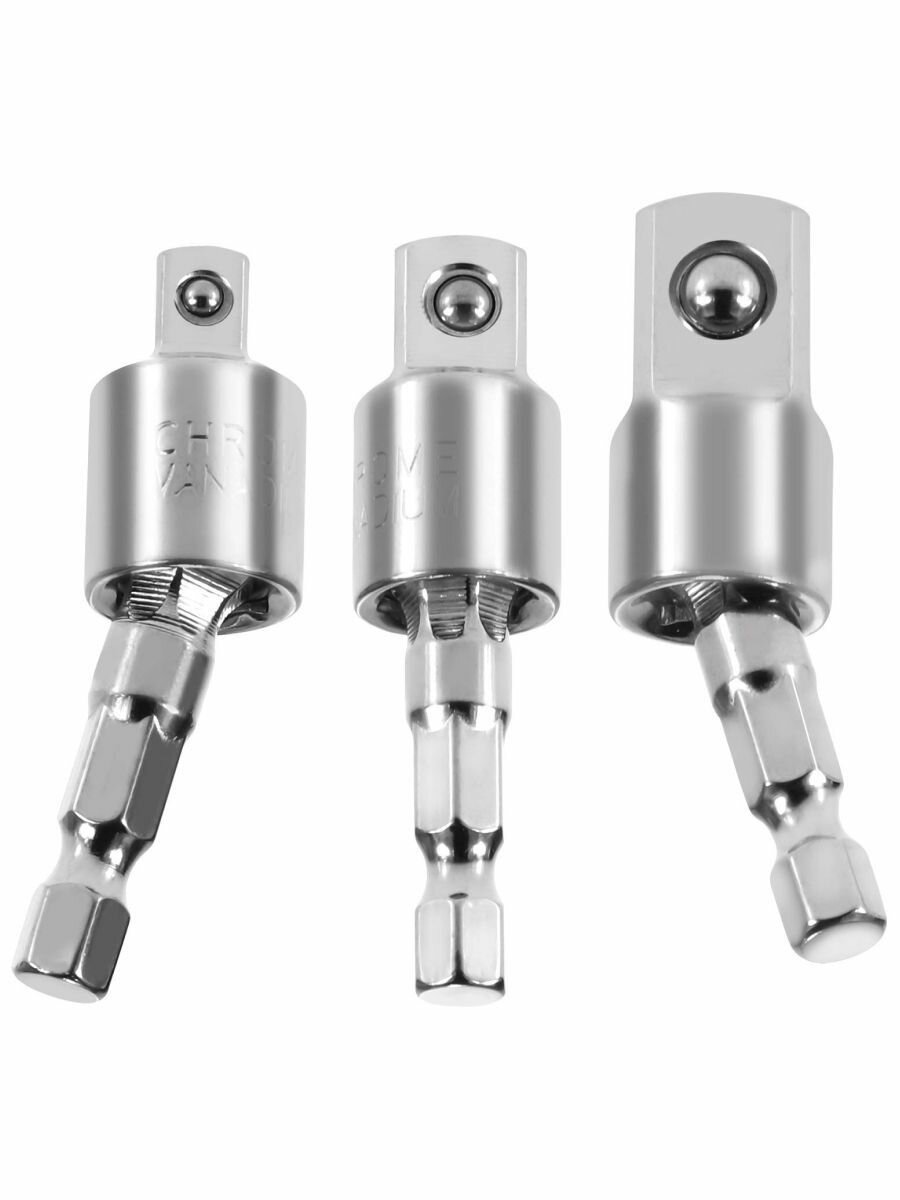 Набор инструментов, Универсальный шарнирный удлинитель 1/4", 3/8", 1/2" (Cr-V)