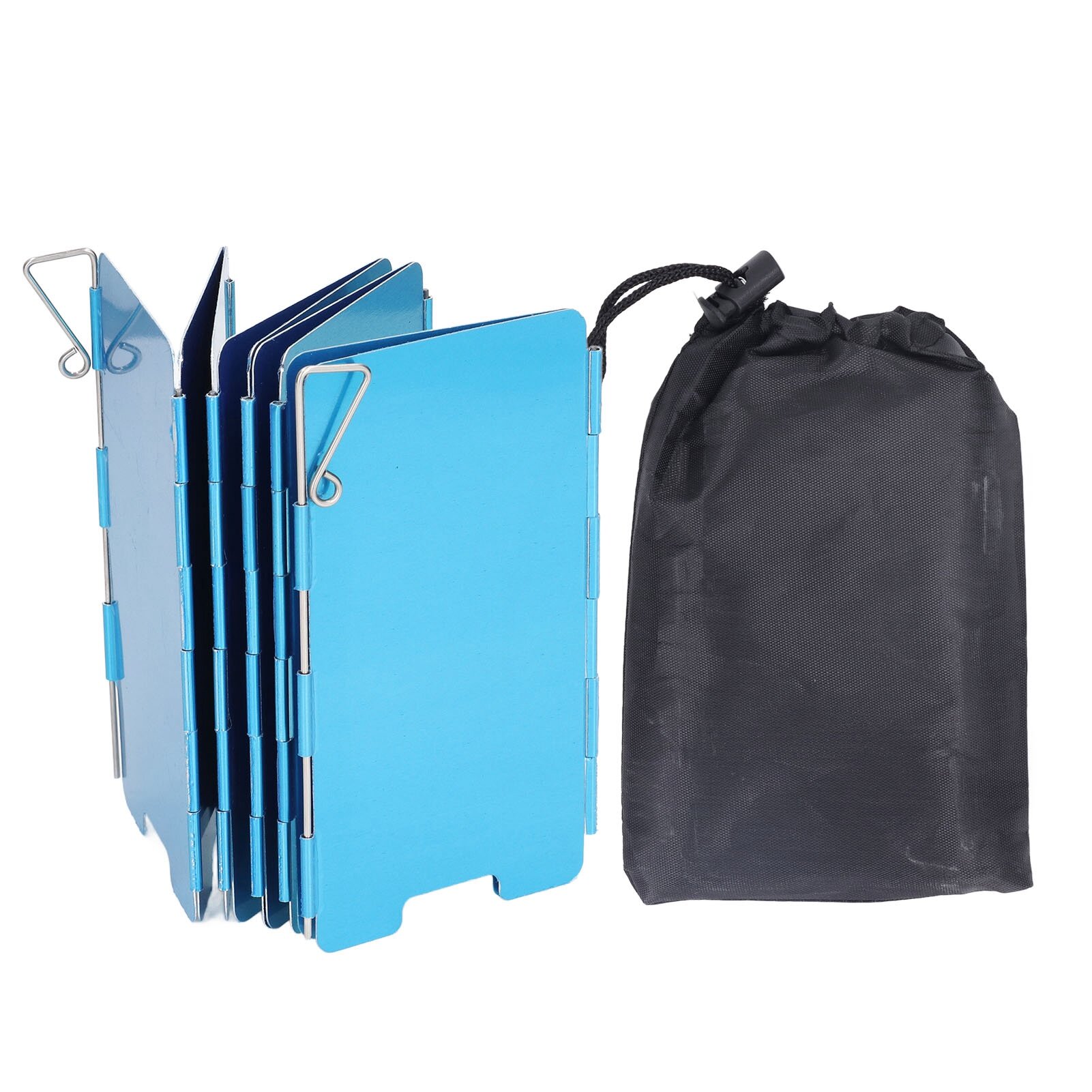 Складной ветрозащитный экран для походной плиты, 9 пластин, алюминиевый, для кемпинга, пикника и походов.