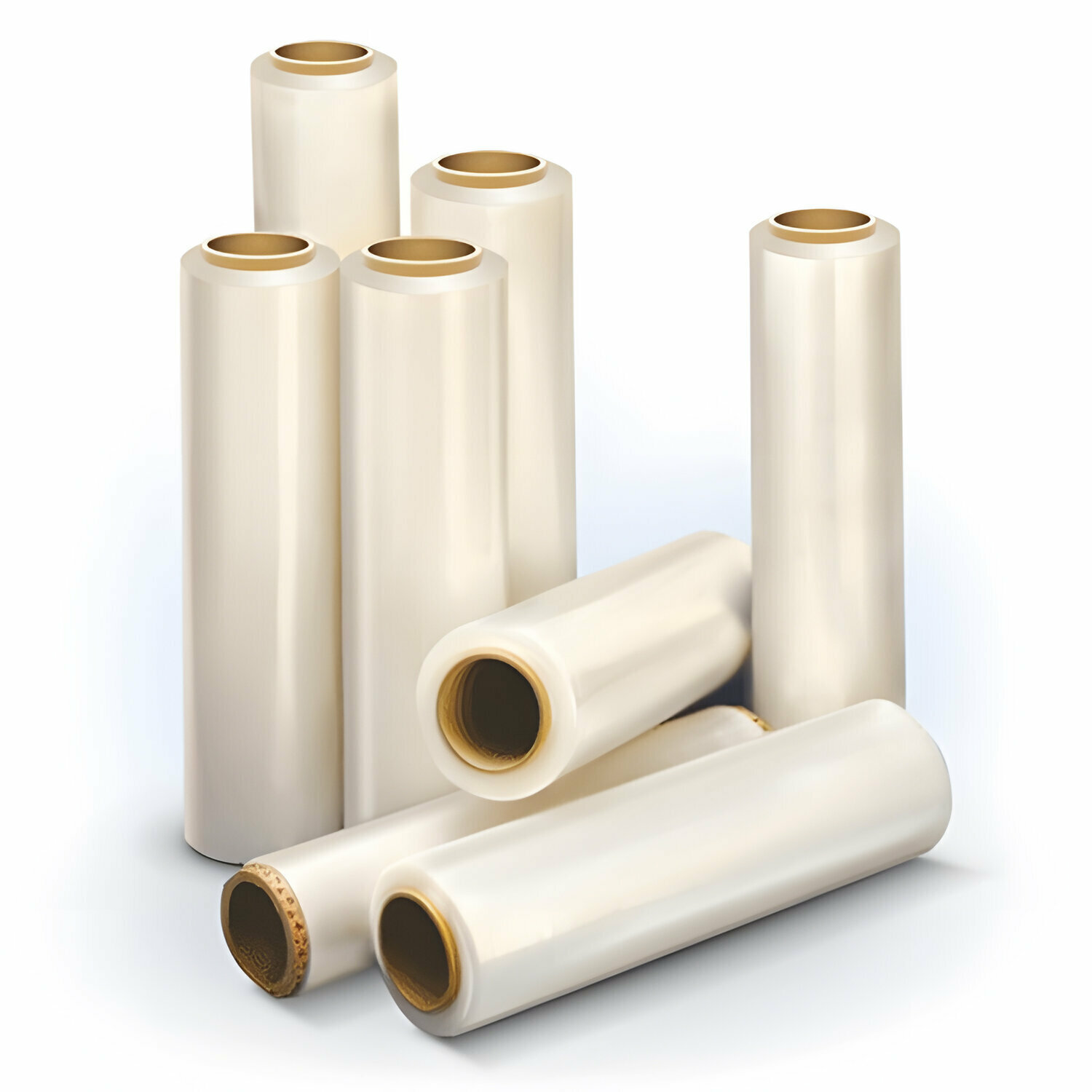 Стрейч-пленка КНР для ручной упаковки 50 см, 128 м, 17 мкм, 1 кг, растяжение 300%