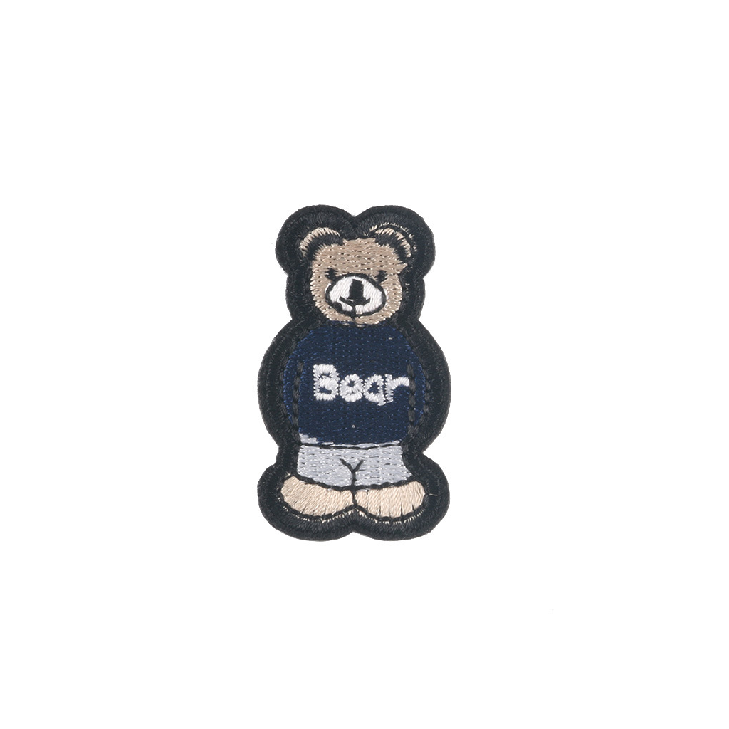 Нашивка на одежду медведь термонашивка