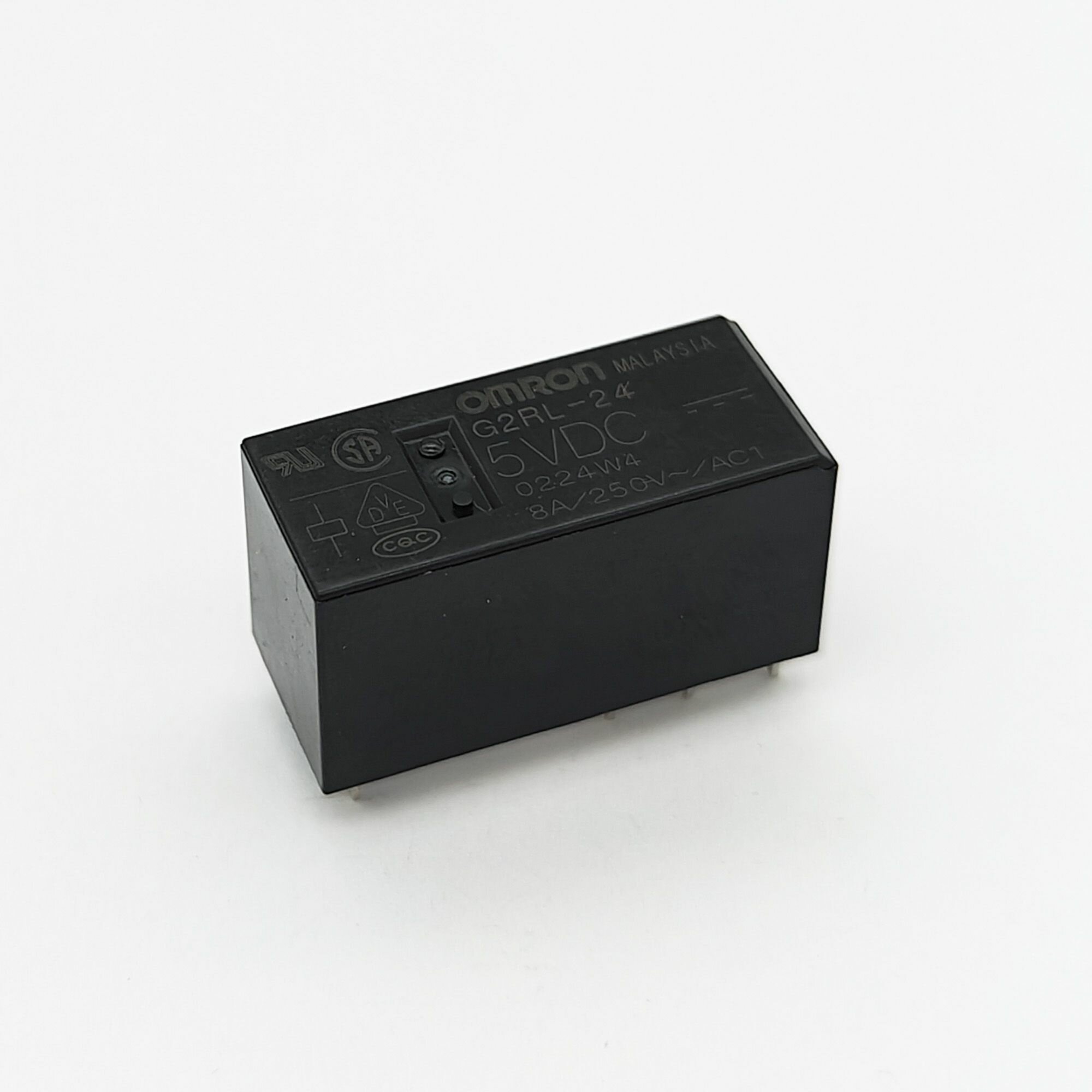 Реле электромагнитное DC 5в, 8а, DPDT, 29*12.7*15.7мм, Omron G2RL-24 5VDC