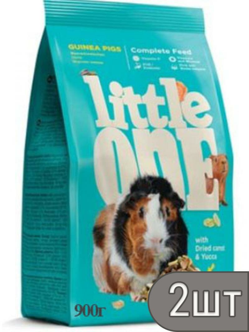 Little One Набор 2 шт Корм для морских свинок, 900г 1.8 кг