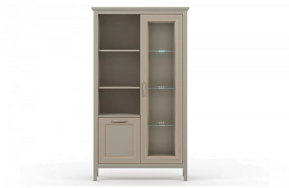 BRW Шкаф-витрина Классик REG1W1D с подсветкой