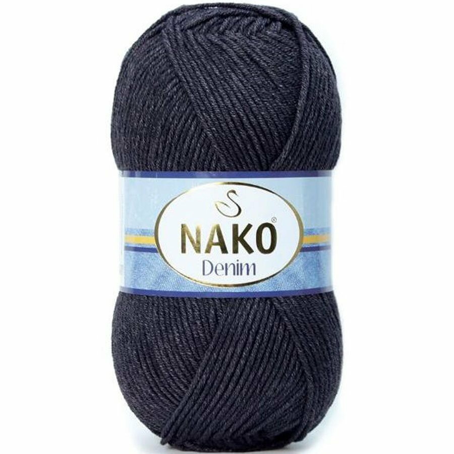 Пряжа Nako DENIM 217 черный (5 мотков)