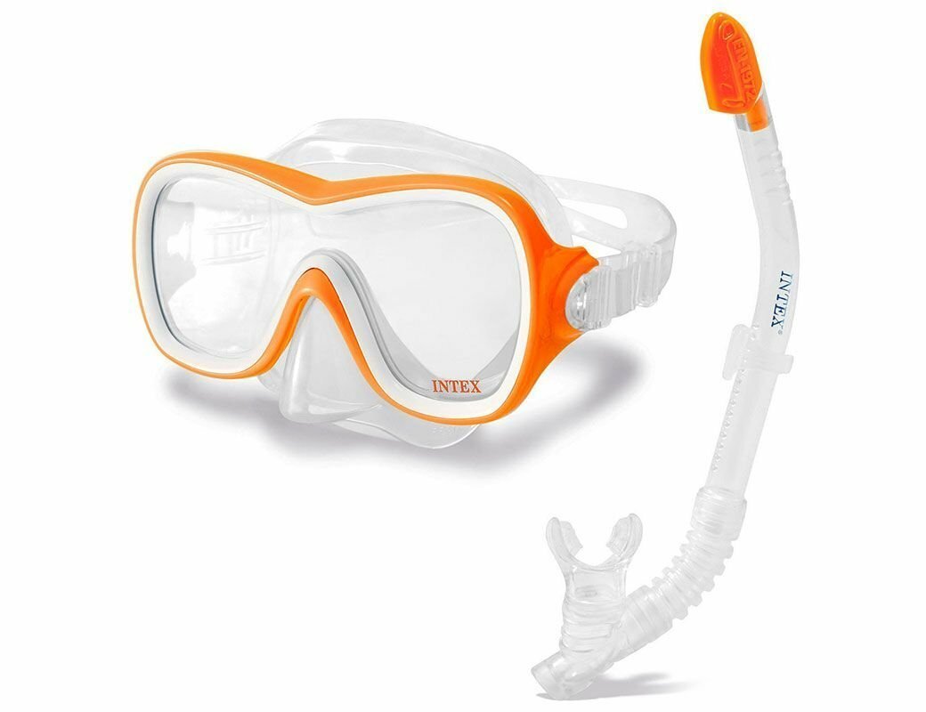 Wawe Rider Swim Set Набор для подводного плавания Intex: Маска с Трубкой, от 8 лет