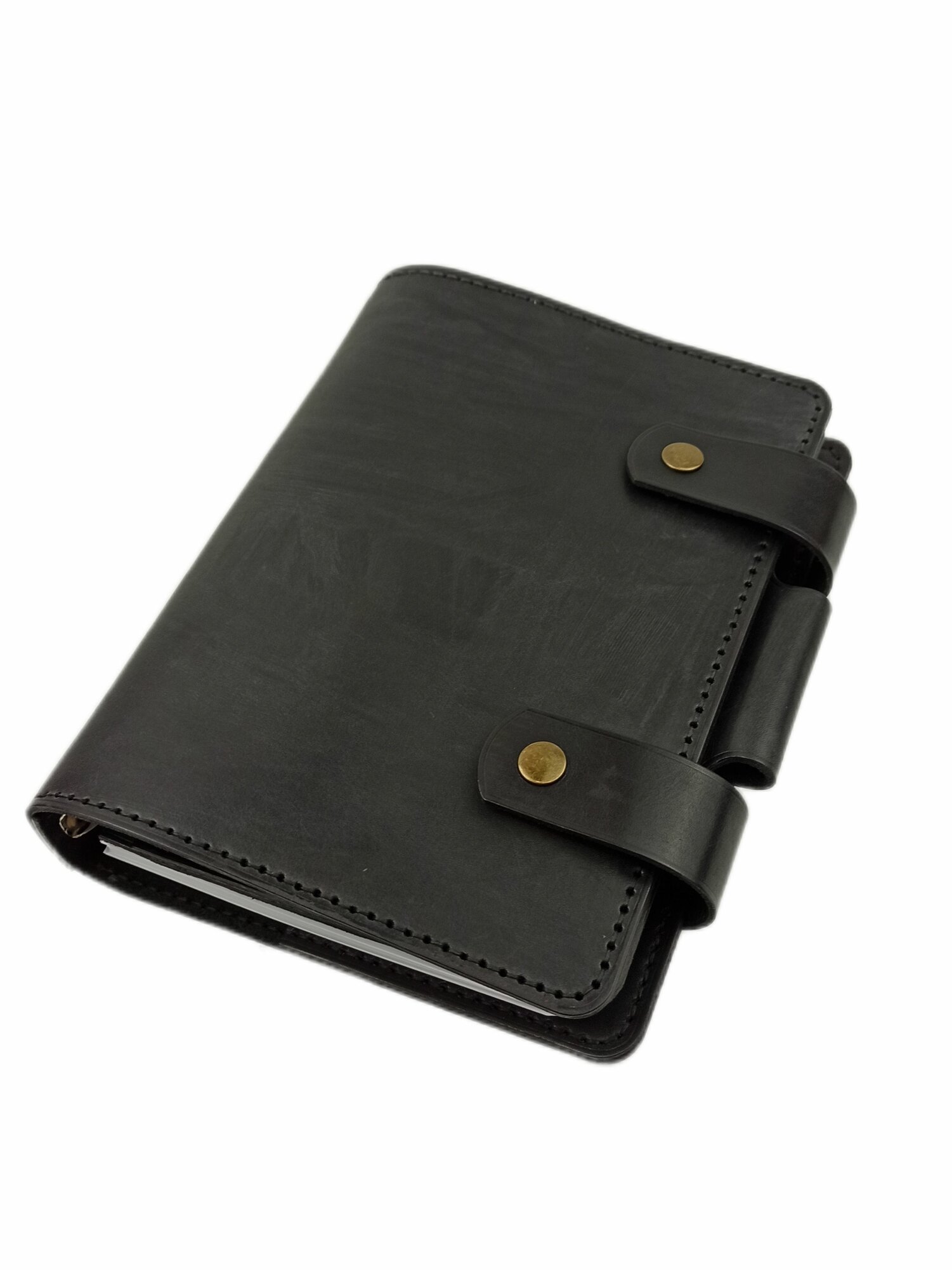 Тетрадь-органайзер на кольцах А5 из натуральной кожи ChesareC