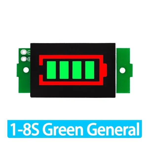 Индикатор заряда батареи 1-8S Green General