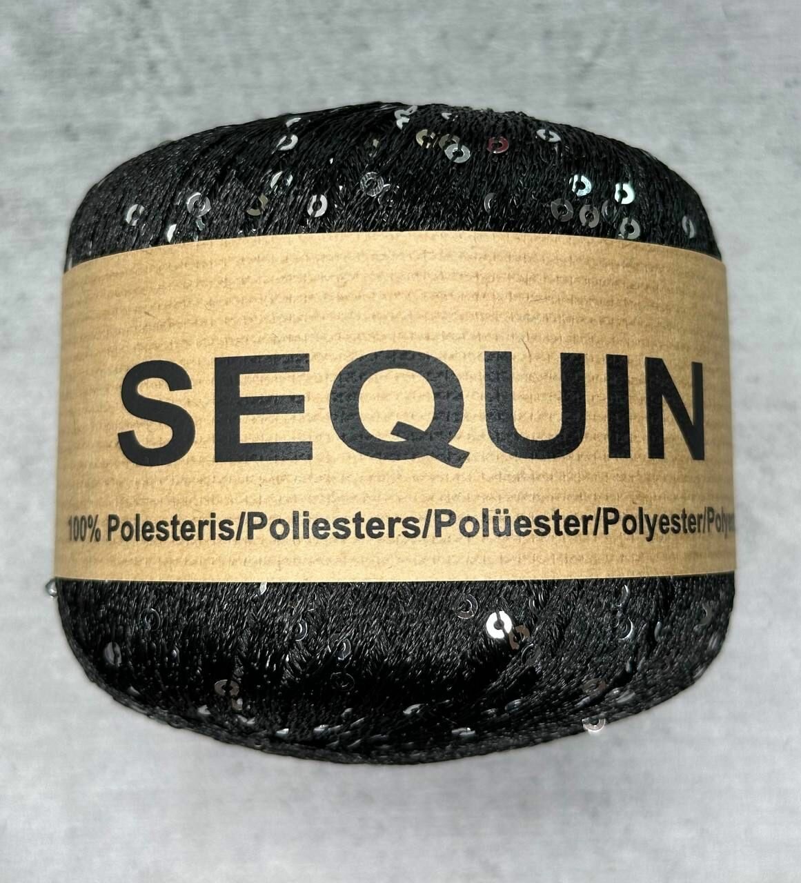 Пряжа для вязания с пайетками