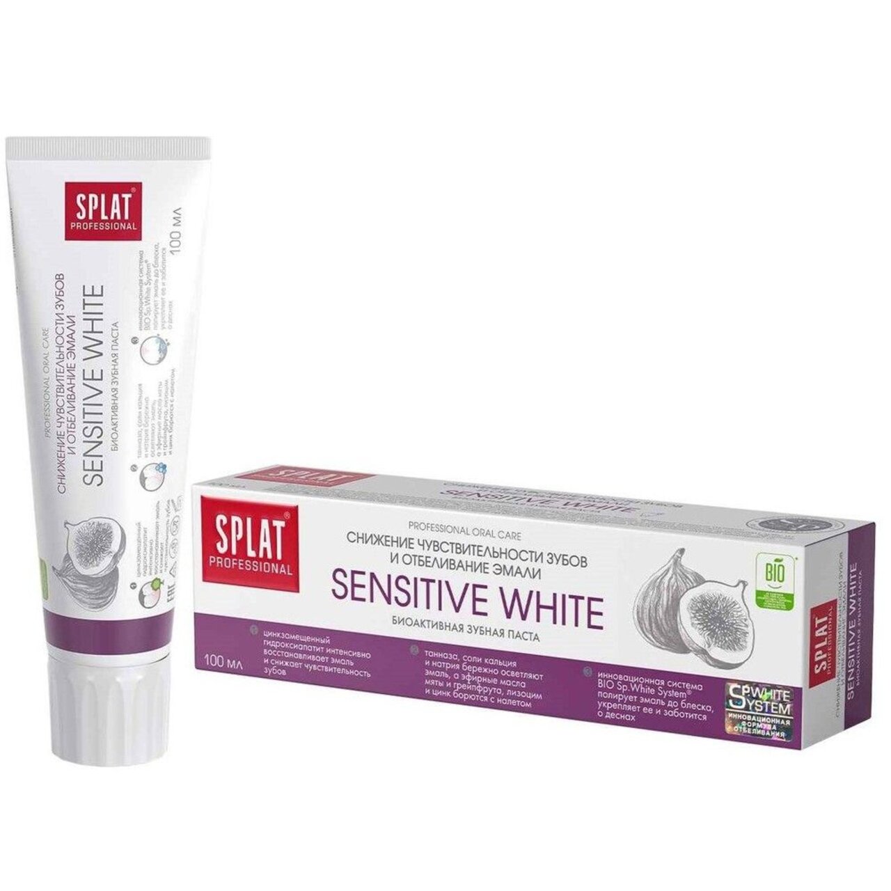 Сплат Professional Sensitive White - зубная паста для чувствительных зубов, 100 мл