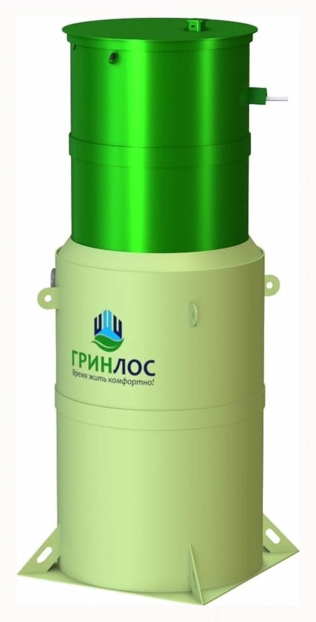 Септик для дома Гринлос Аэро Лайт 10 ПР Лонг (2.3 м3/сут, с насосом, на 10 человек)