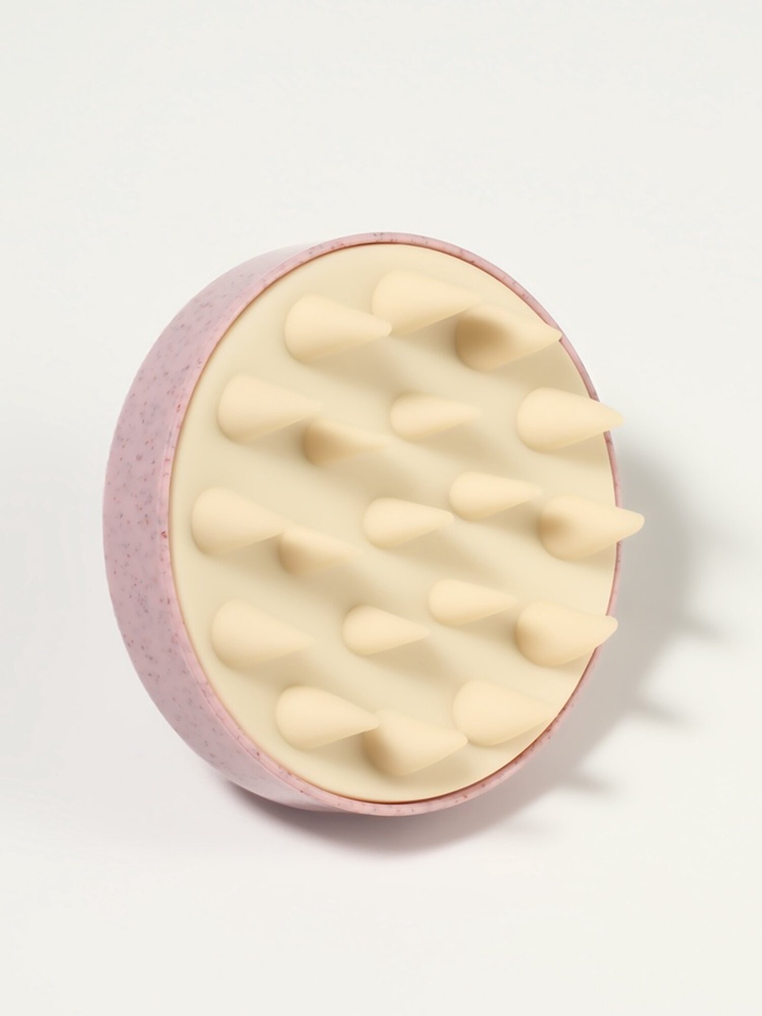 Щётка-массажер Queen Fair, для мытья головы, механический массаж, силикон, пластик, 7,5 см