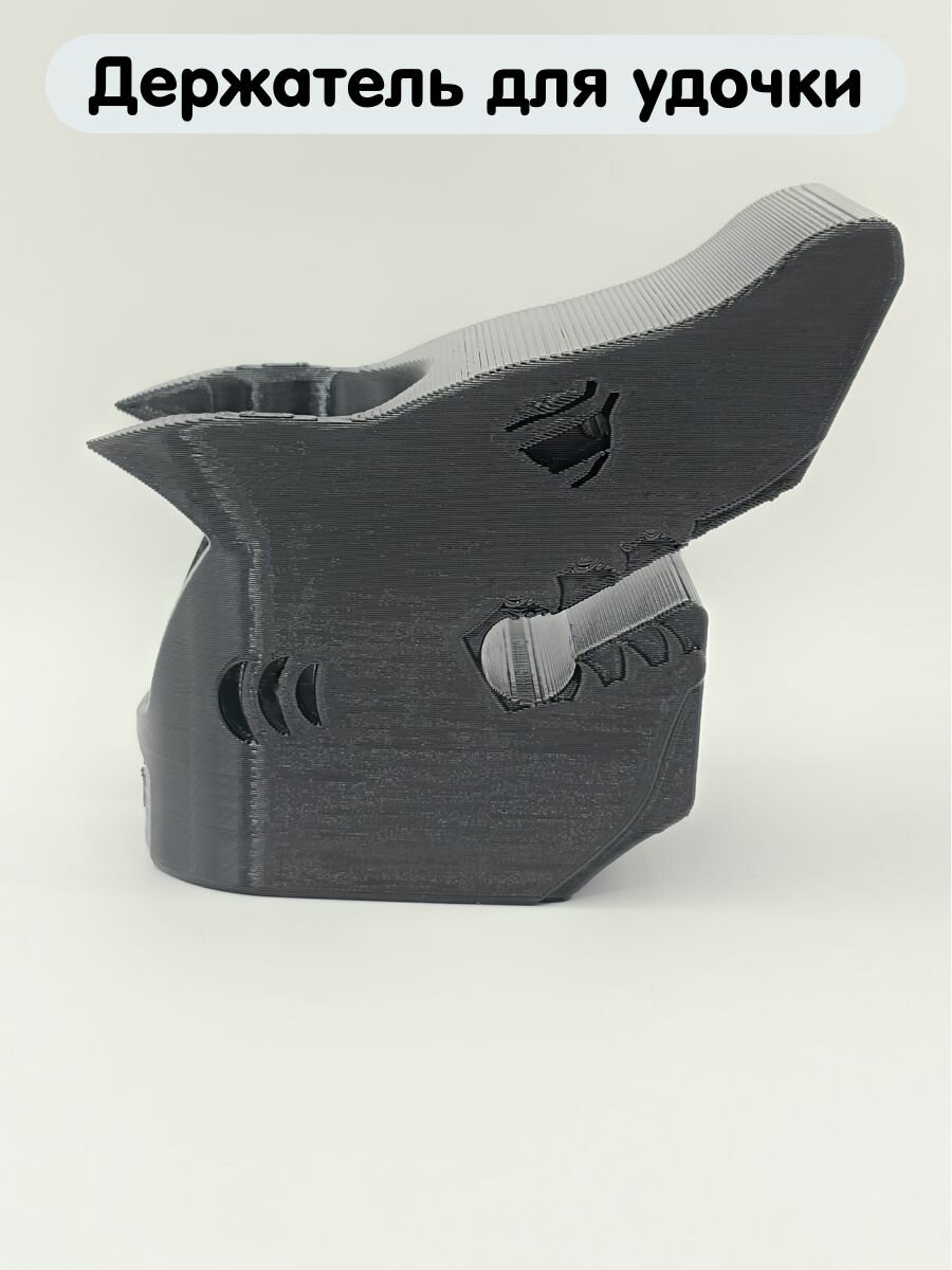 Держатель удочки для лодки ПВХ на ликтрос (Акула)