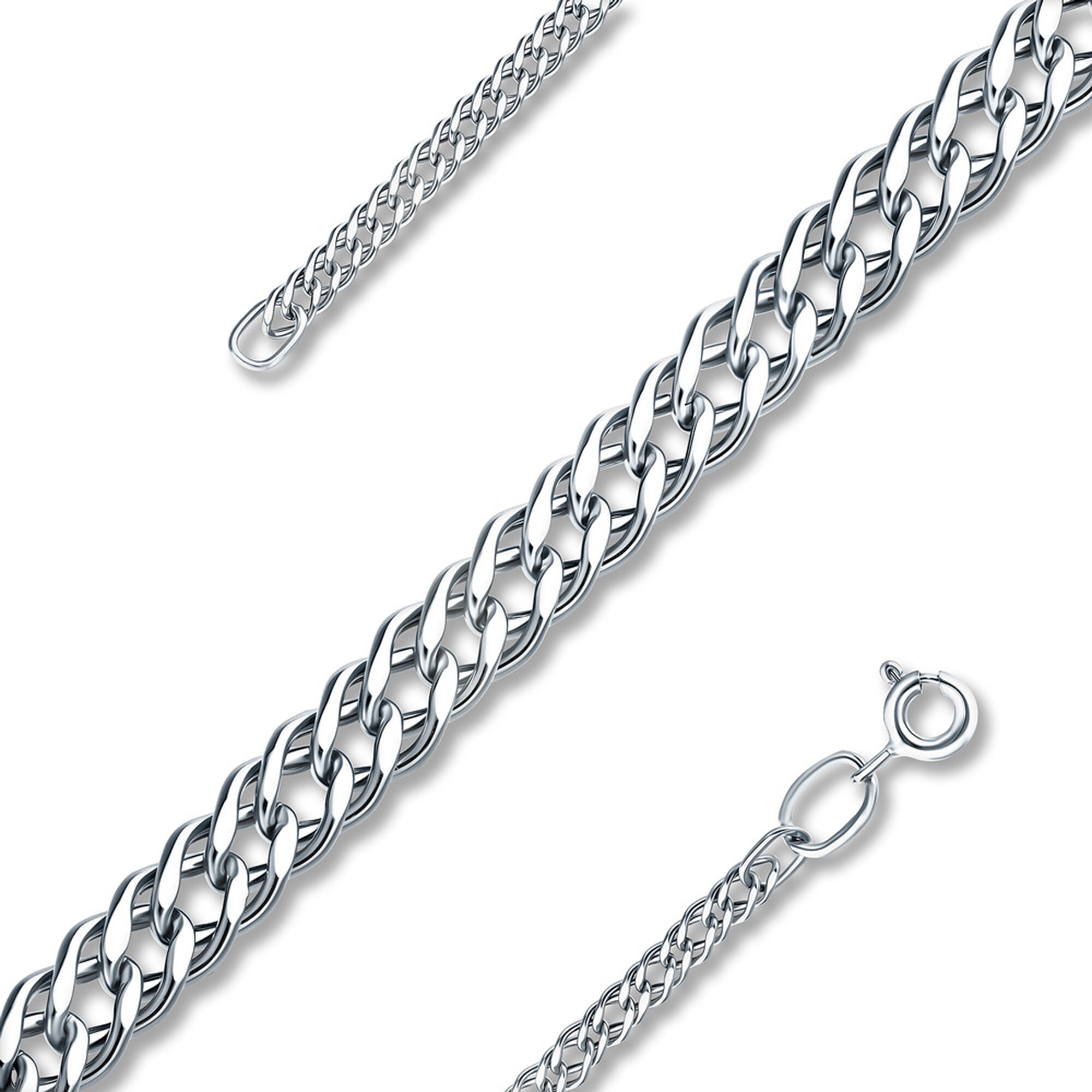 Цепь белое золото, 585 проба