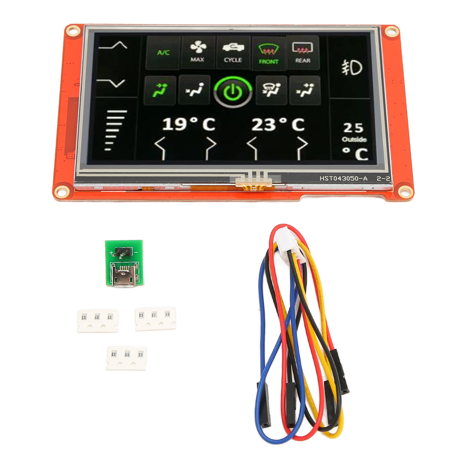 Интеллектуальный 4,3-дюймовый дисплей NX4827P043 011R HMI TFT LCD 480x272 Поддержка аудио-видео резистивный сенсорный экран