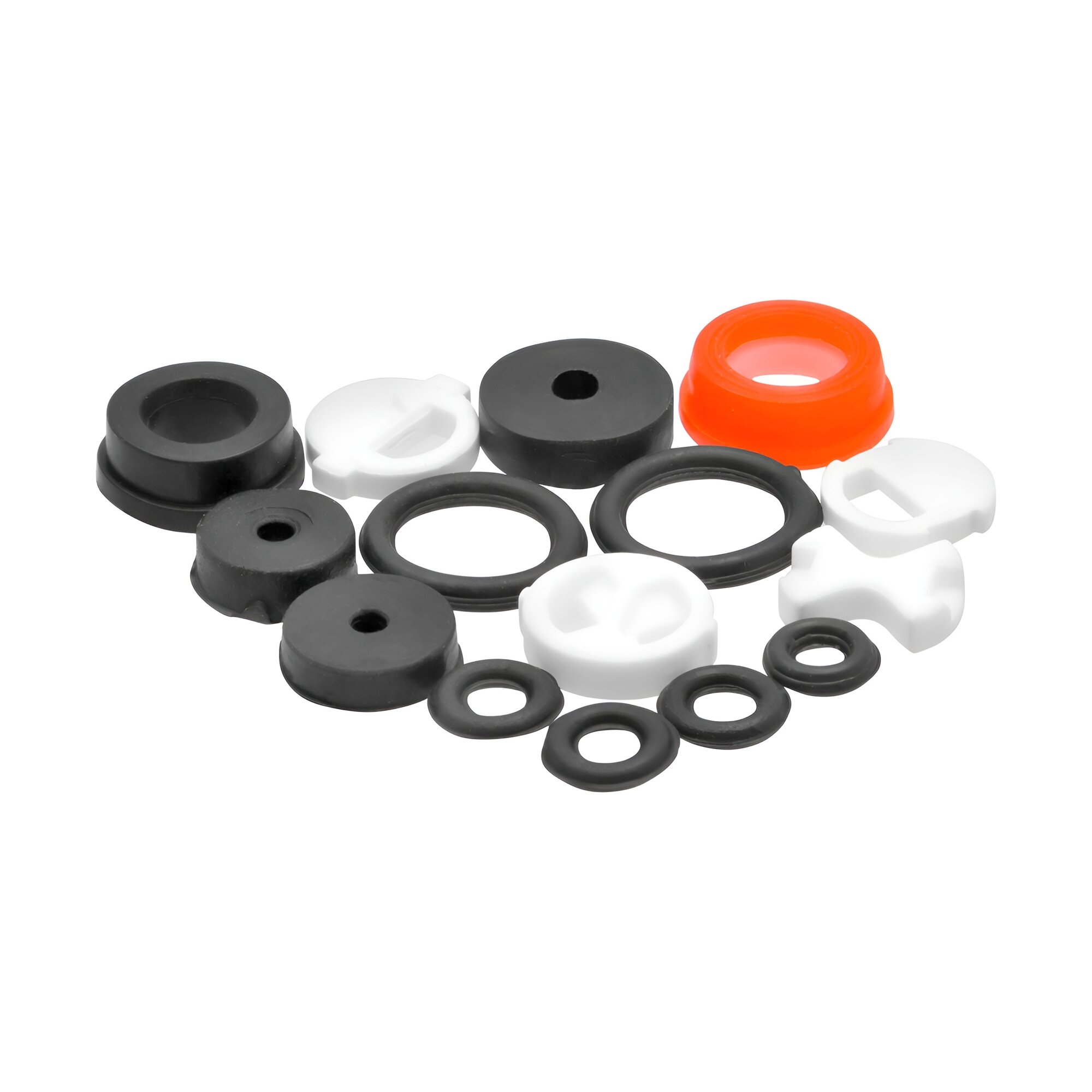 Ремкомплект MasterProf, для кран-буксы, универсальный, 1/2", 11 элементов, чёрный/белый/красный