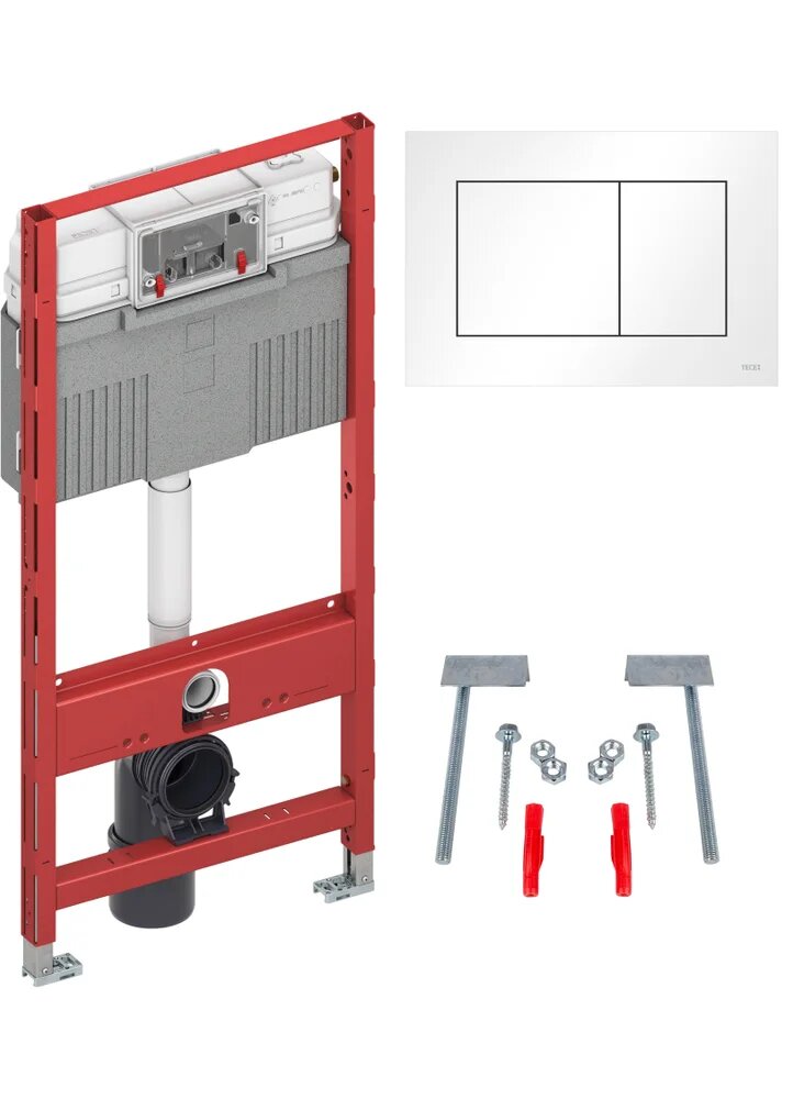 Система инсталляции для унитазов TECE Profil Uni 2.0 9300302 с кнопкой смыва TECE Now 9240400