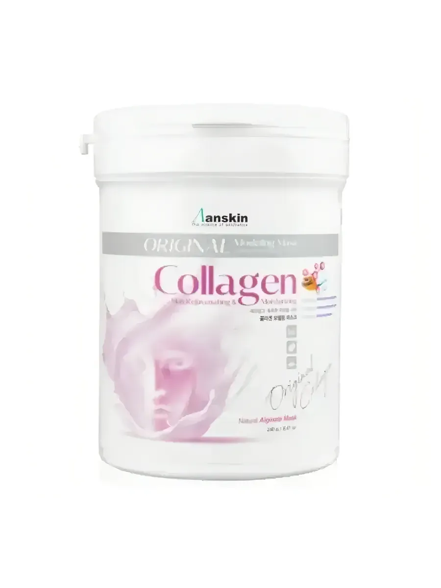 Маска Anskin Collagen Modeling Mask альгинатная с коллагеном укрепляющая, 700 мл банка (240 г)