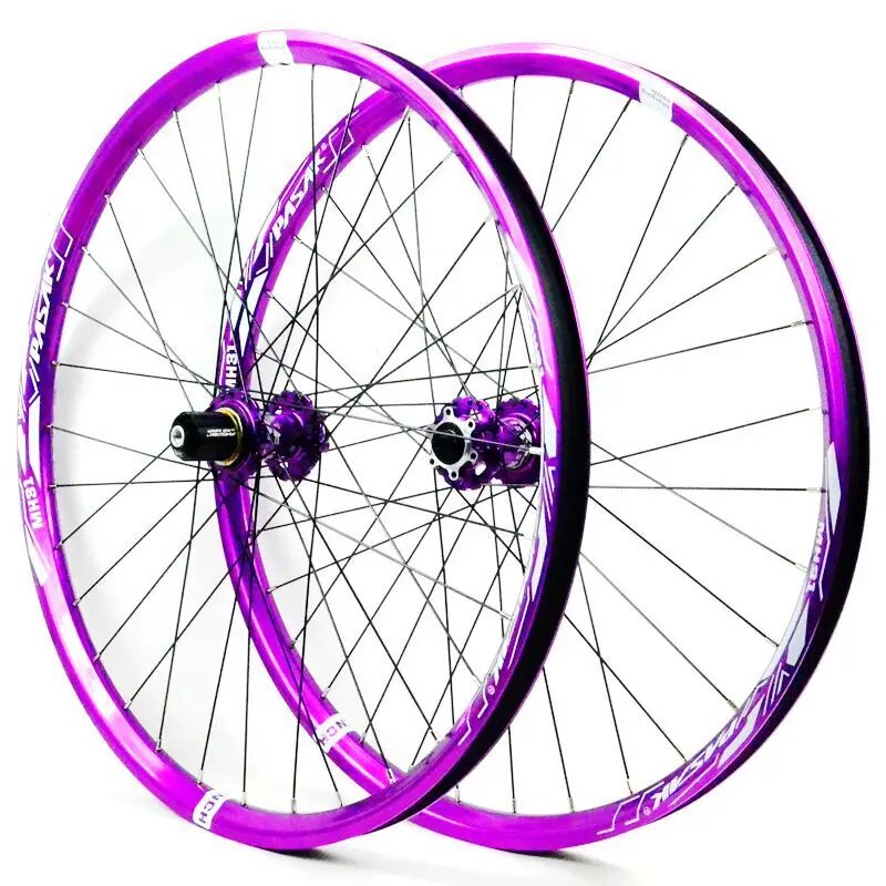 Фиолетовые колеса MTB Патик HB16MH31 24/26/27,5/29 дюймов, Purple hub rim, 24 inchs, 9X100 10X135MM