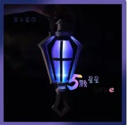 Игра Genshin Impact Flins аниме косплей ручная лампа реквизит ночник Хэллоуин реквизит аксессуары подарок на Хэллоуин, Фиолетовый, Унисекс