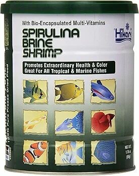 Корм для аквариумных рыб Hikari Bio-Pure Freeze Dried Spirulina Brine Shrimp Cubes