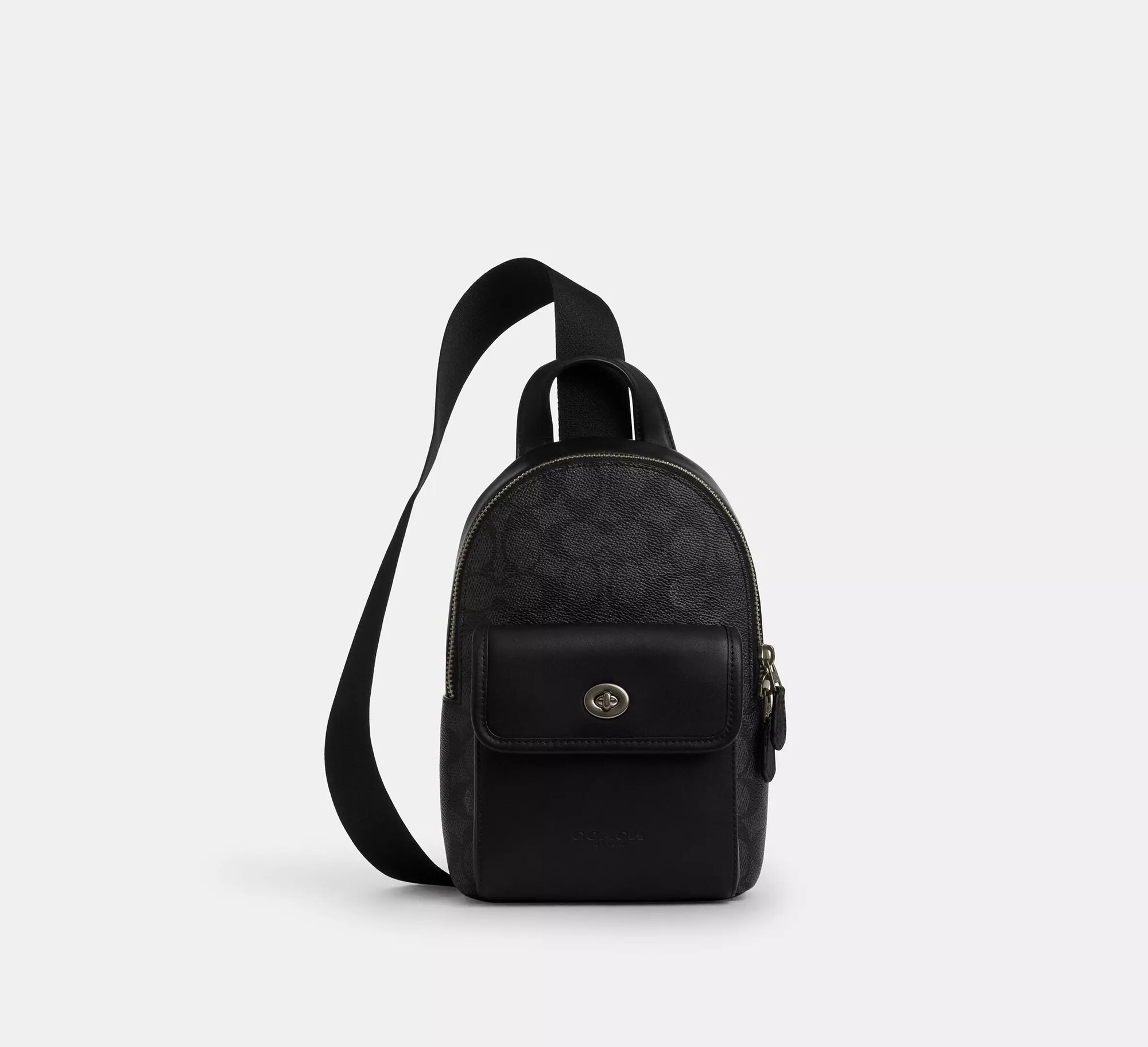 Сумка-рюкзак Small Turnlock Sling Pack In Signature Canvas