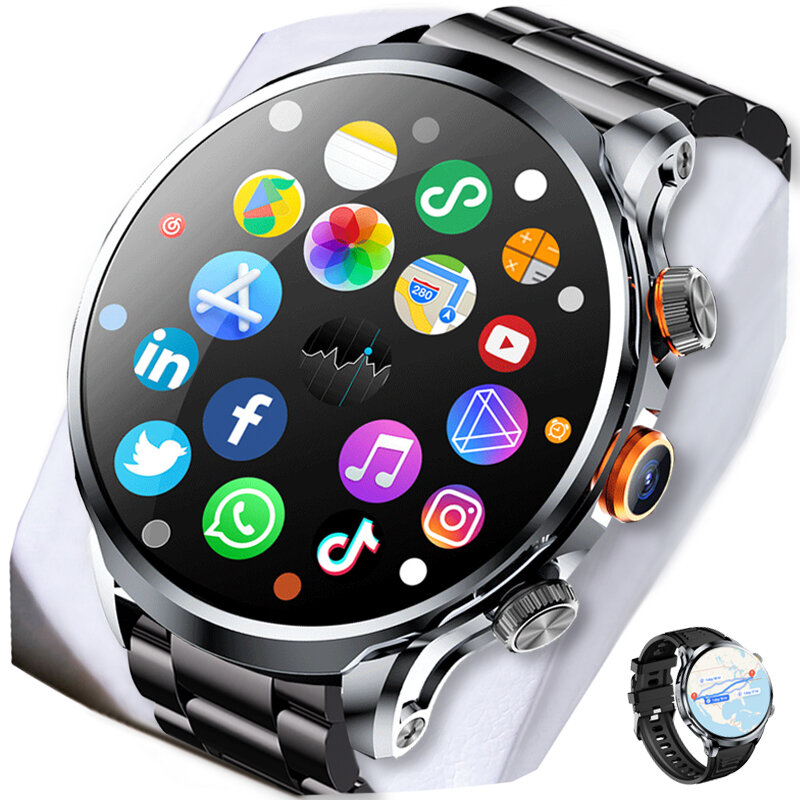 5G/4G полная сеть Смарт-часы 680*680 Amoled 1,95-дюймовый экран с GPS WIFI HD видеозвонки Smartwatch 8G + 128G памяти