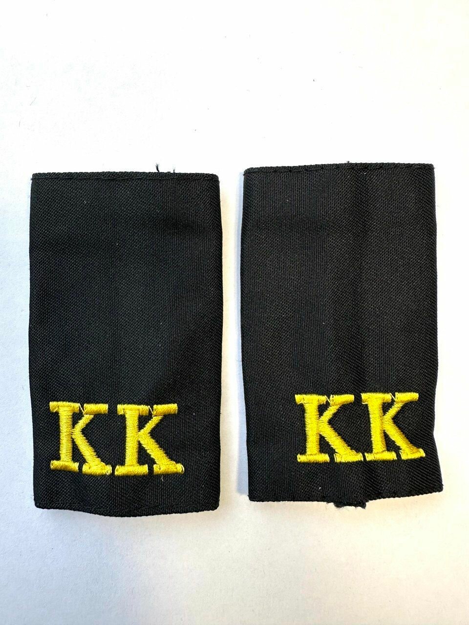 Фальш погоны кадетский корпус КК черные