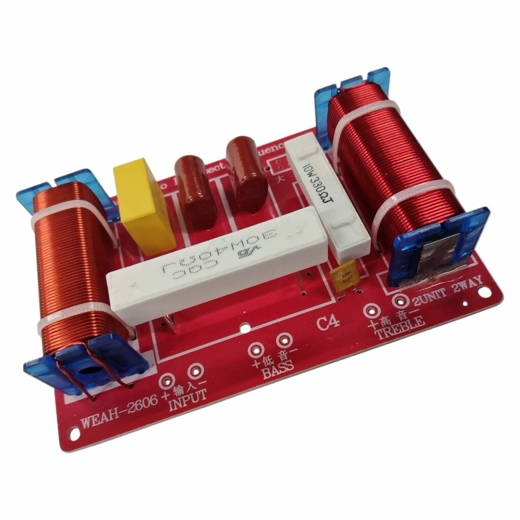 Двухполосный разветвитель громкоговорителей WEAH 2606 с высоким и низким уровнем звука