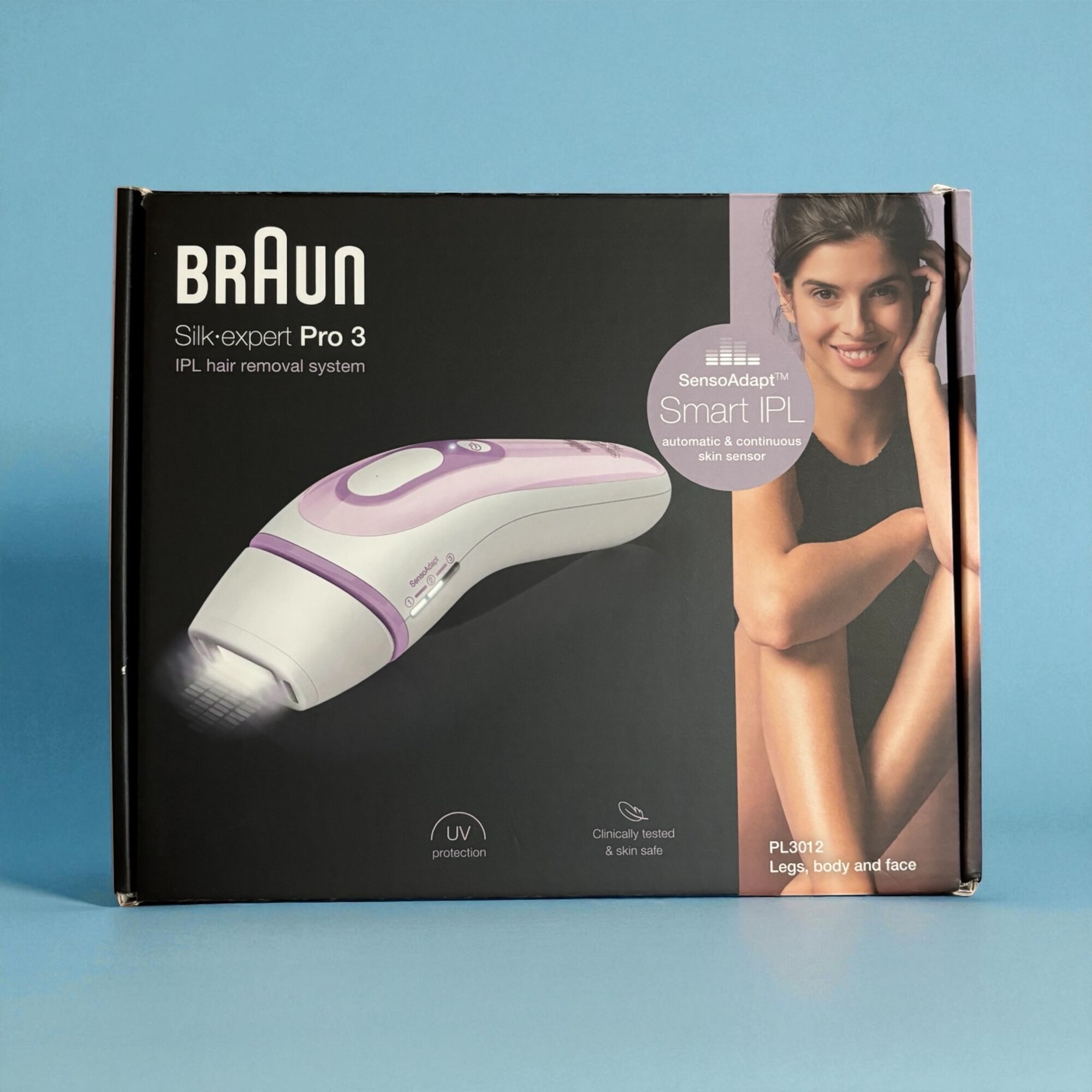 Фотоэпилятор Braun PL3012 Silk-expert IPL Pro 3, белый/сиреневый